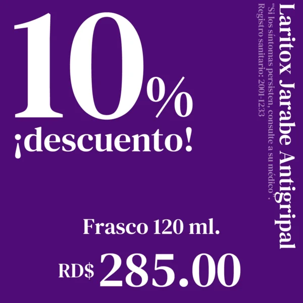 Laritox Lam | Jarabe Antigripal - Nubefarma | Llegamos primero